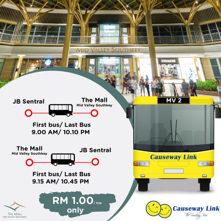 Causeway Link Bus Service MV2 Route Poster | Land Transport Guru