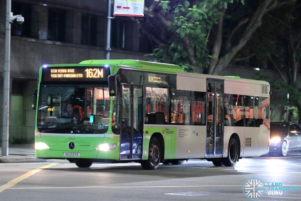 Bus 162M SBS Transit Mercedes Benz Citaro SG1237R Land Transport Guru