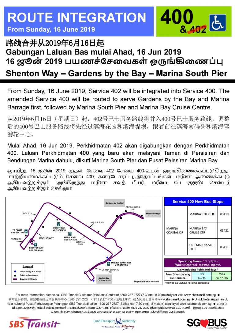 SBS Transit Bus Service 400 | Land Transport Guru
