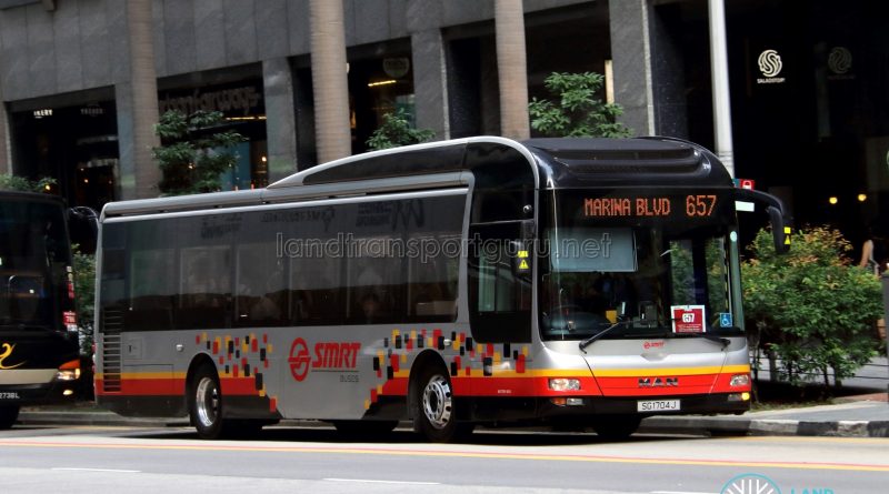 SMRT City Direct Bus Service 657 | Land Transport Guru