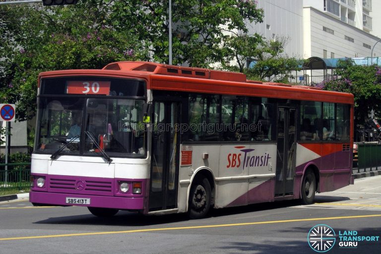 Bus 30 – SBS Transit Mercedes-Benz O405 (SBS413T) | Land Transport Guru