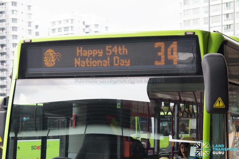 Bus 34 – Happy 54th National Day | Land Transport Guru