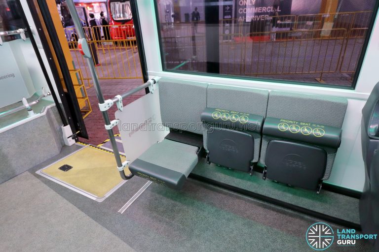 LTA Smart Bus – Foldable Priority Seats | Land Transport Guru