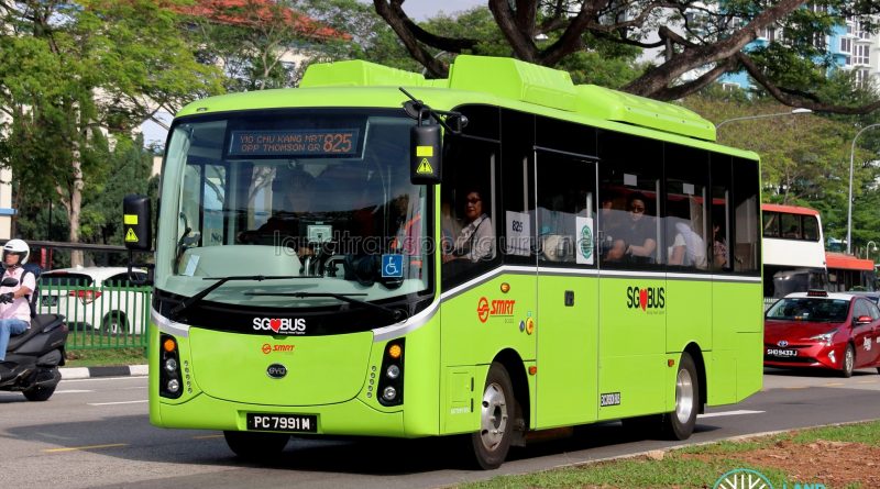 SMRT Bus Service 825 | Land Transport Guru