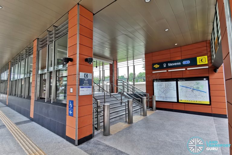 Opening of New Exits B & C at Stevens MRT Station | Land Transport Guru