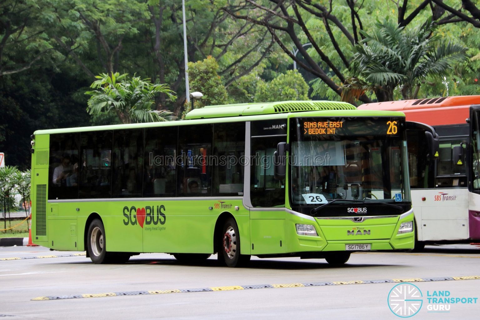 Bus 26: SBS Transit MAN Lion’s City A22 (SG1786Y) | Land Transport Guru