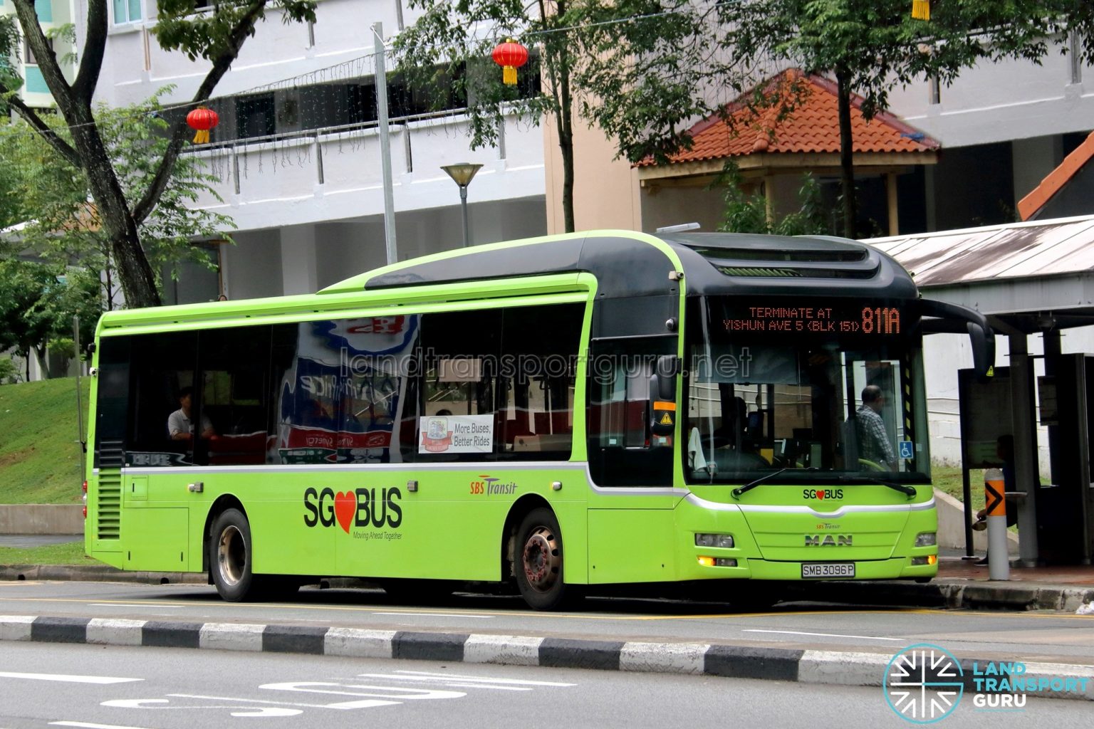 Bus 811A: SBS Transit MAN Lion’s City A22 (SMB3096P) | Land Transport Guru