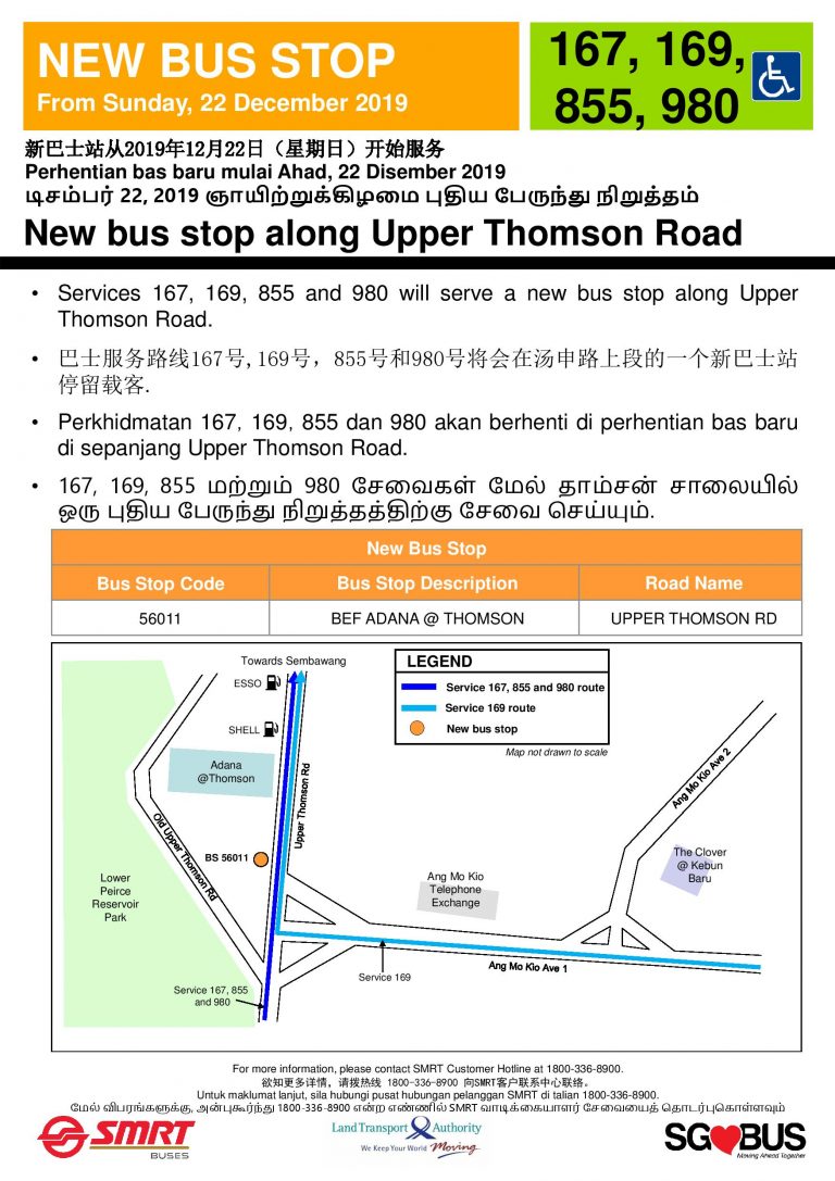 Tower Transit Bus Service 980 | Land Transport Guru