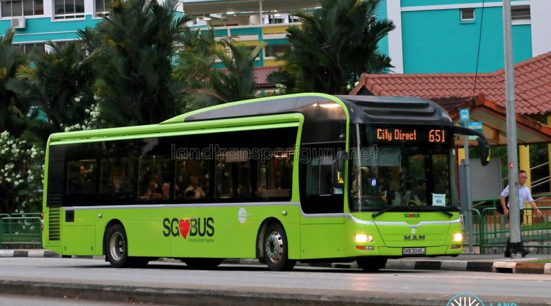 Tower Transit City Direct Bus Service 651 | Land Transport Guru