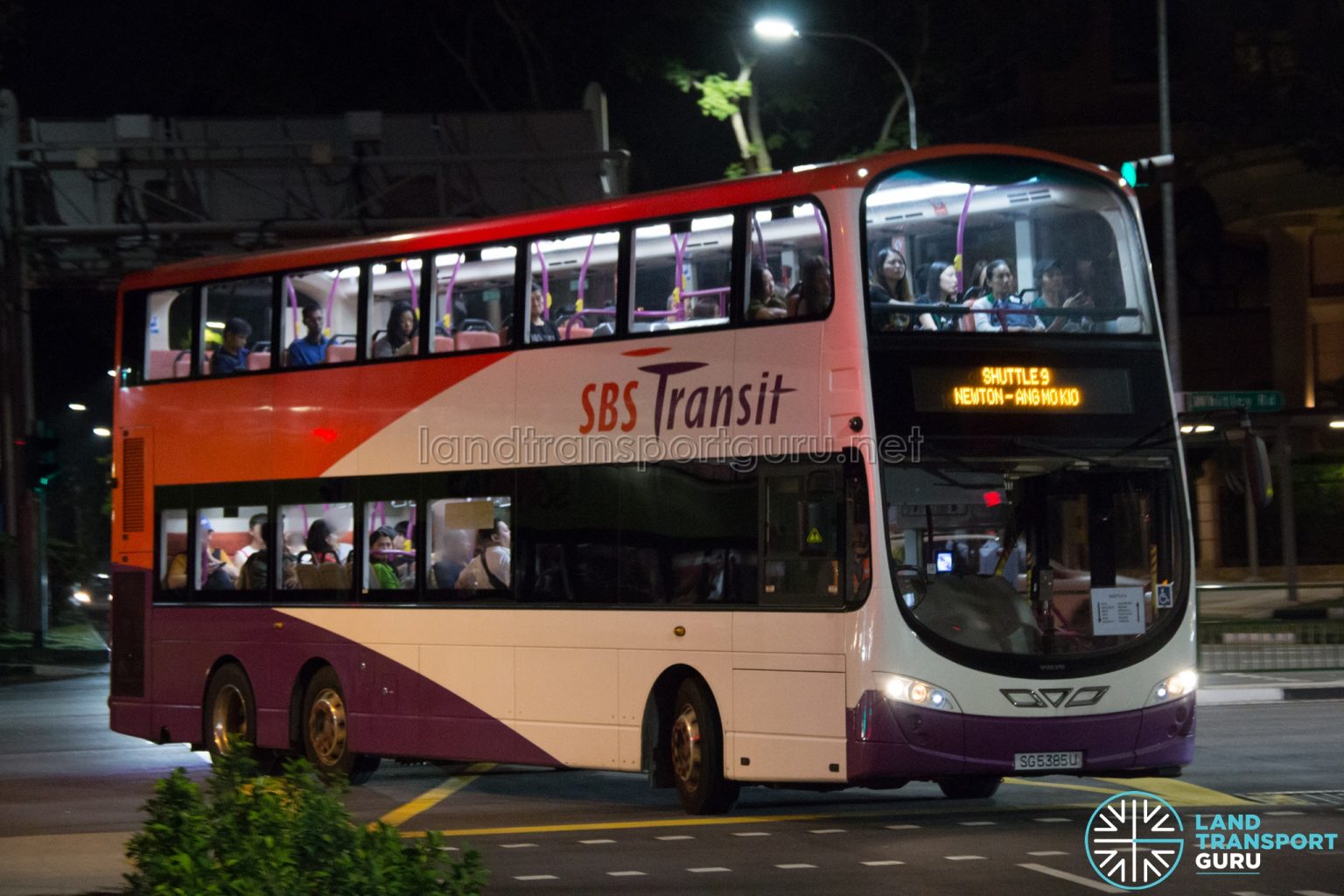 Shuttle 9: SBS Transit Volvo B9TL Wright (SG5385U) | Land Transport Guru