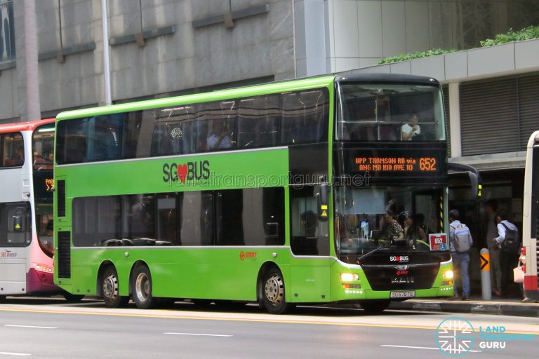 Bus 652: SMRT MAN Lion’s City DD A95 (SG5757E) | Land Transport Guru