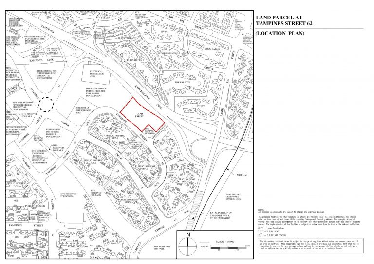 Tampines North Interim Bus Interchange Location Plan (Map: HDB) | Land ...