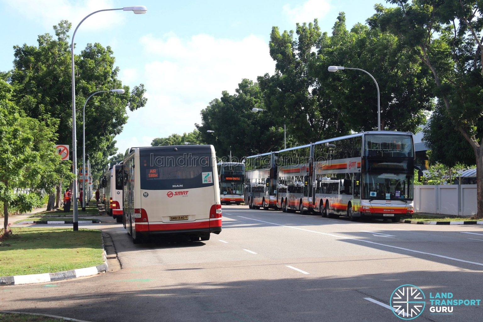Airshow Shuttle 2020 – Shuttle Bus holding area at Changi Business Park ...