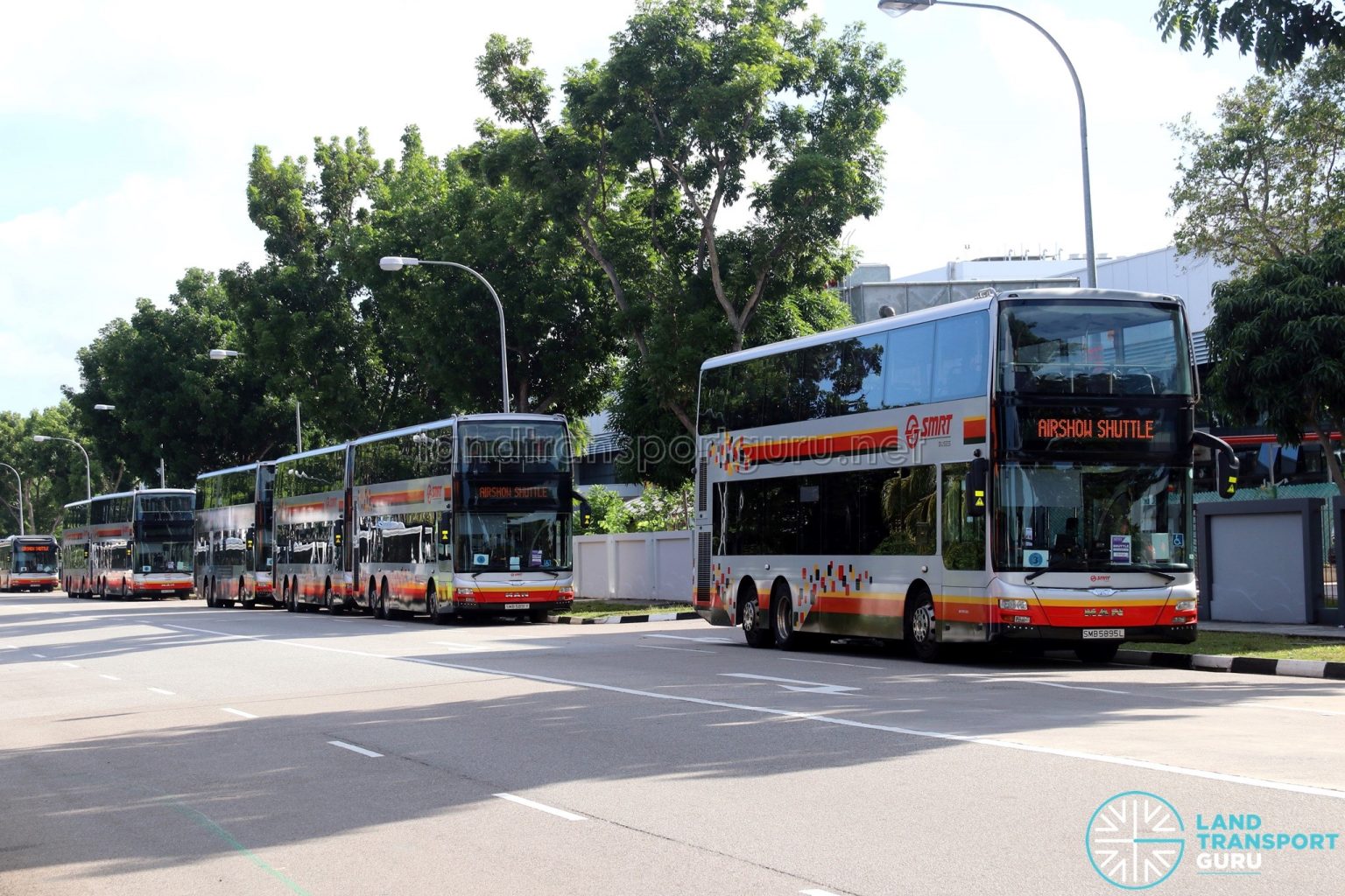 Airshow Shuttle 2020 – SMRT MAN A95 Double-deck buses | Land Transport Guru