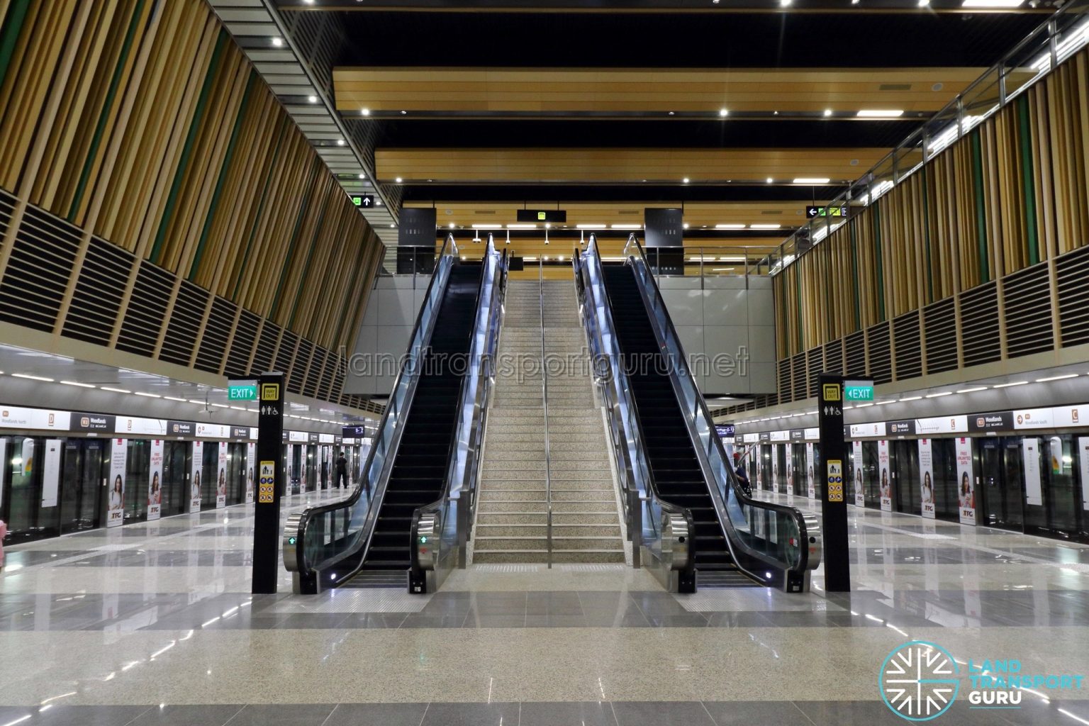 Woodlands MRT Station – TEL Platform level | Land Transport Guru