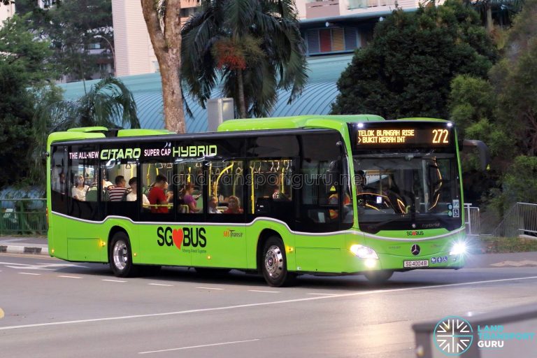 Bus 272 – SBS Transit Mercedes-Benz Citaro hybrid (SG4004B) | Land ...