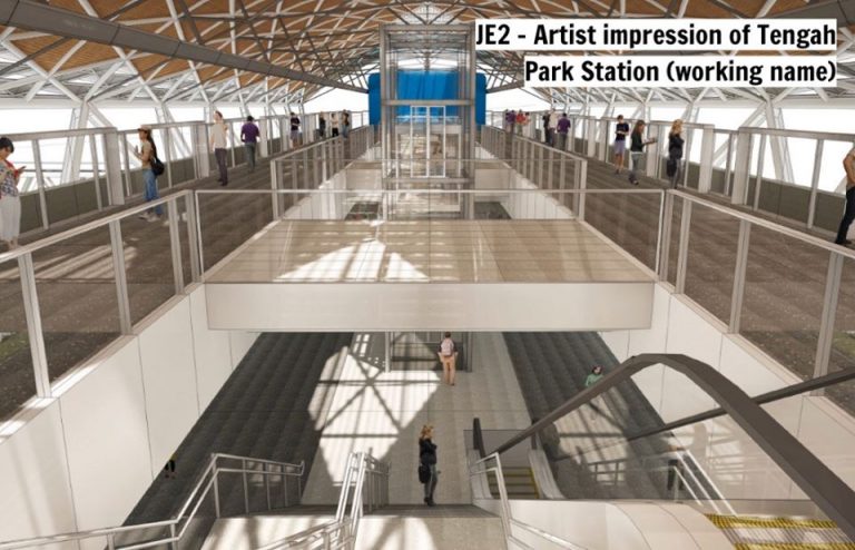 Artist Impression for Tengah Park JRL Station (Image: LTA) | Land ...