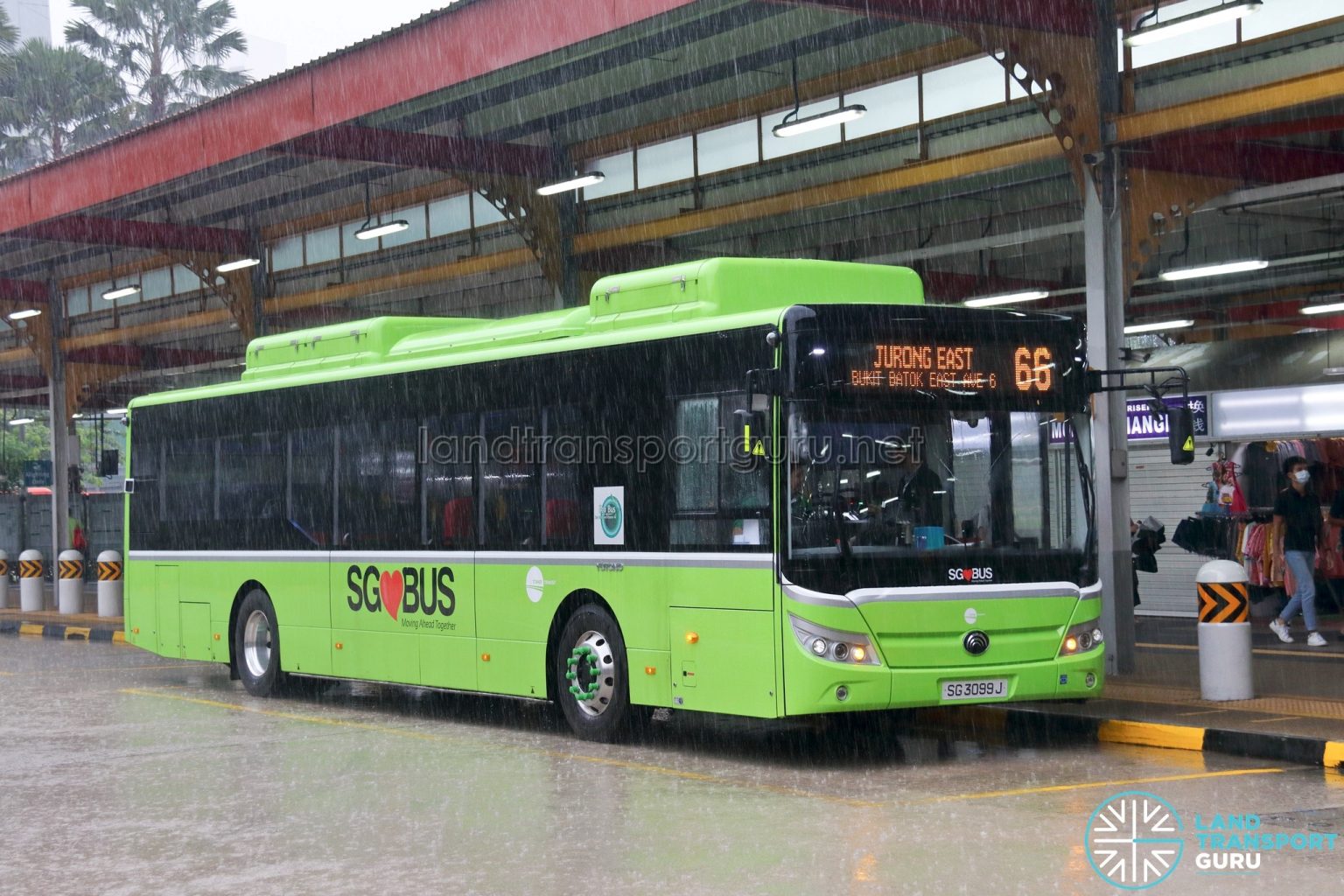 Bus 66 – Tower Transit Yutong E12 (SG3099J) | Land Transport Guru