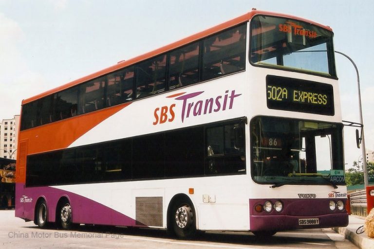 SBS9888Y on 502A in SBS Transit livery (Image credits: China Motor Bus ...