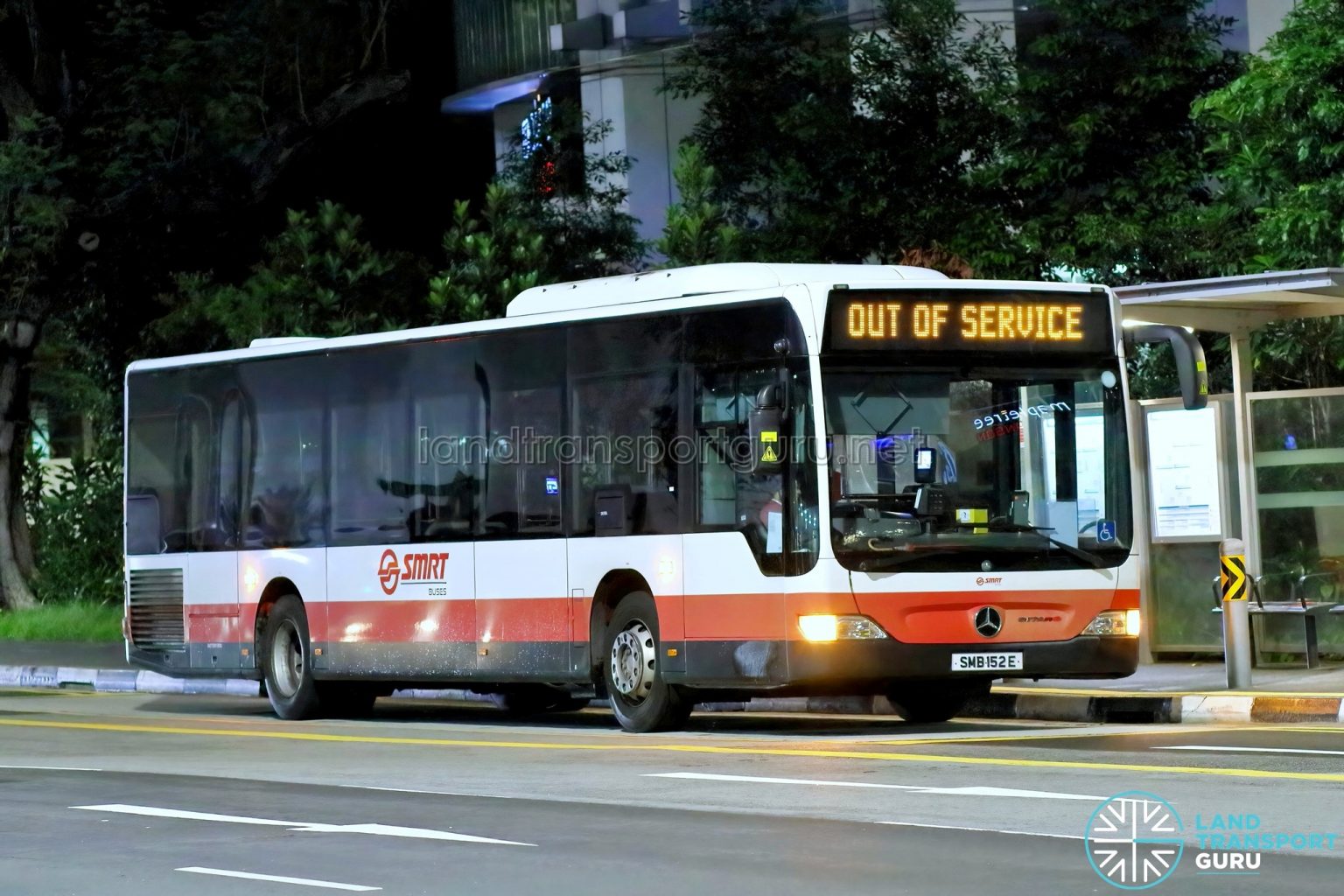 SMRT Mercedes-Benz Citaro (SMB152E) – Out Of Service | Land Transport Guru