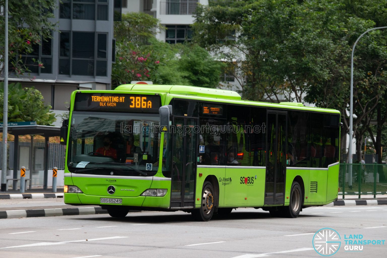 Bus 386A: Go-Ahead Mercedes-Benz Citaro (SBS6524S) | Land Transport Guru