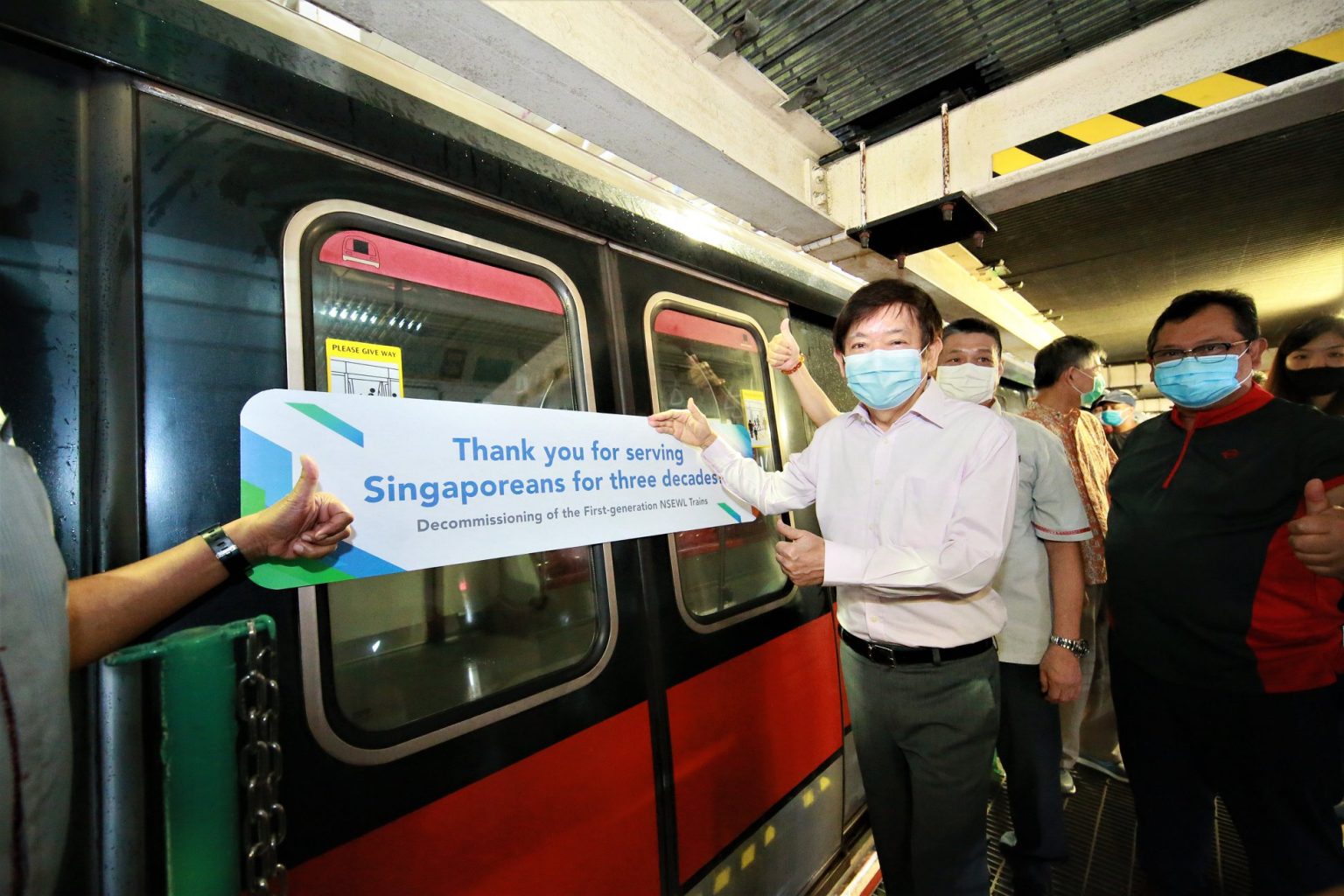 Decommissioning of the First-generation NSEWL Trains (Photo: Land ...