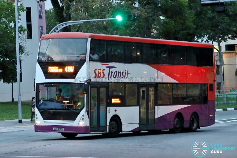 Bus 410W – SBS Transit Volvo B10TL CDGE (SBS9889U) | Land Transport Guru