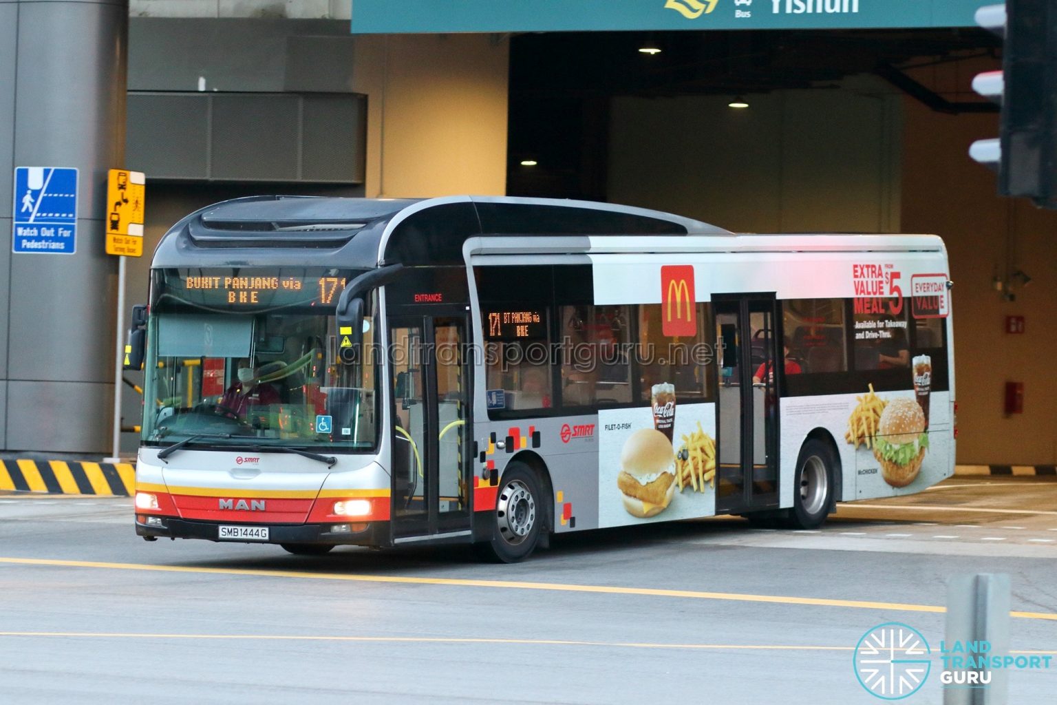 Bus 171 – SMRT Buses MAN A22 (SMB1444G) | Land Transport Guru