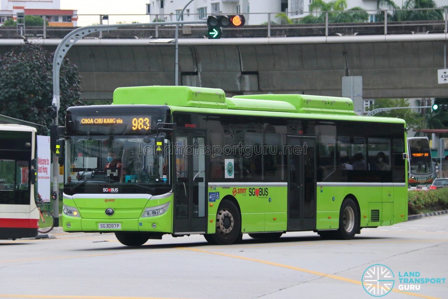 Bus 983 – SMRT Buses Yutong E12 (SG3097P) | Land Transport Guru