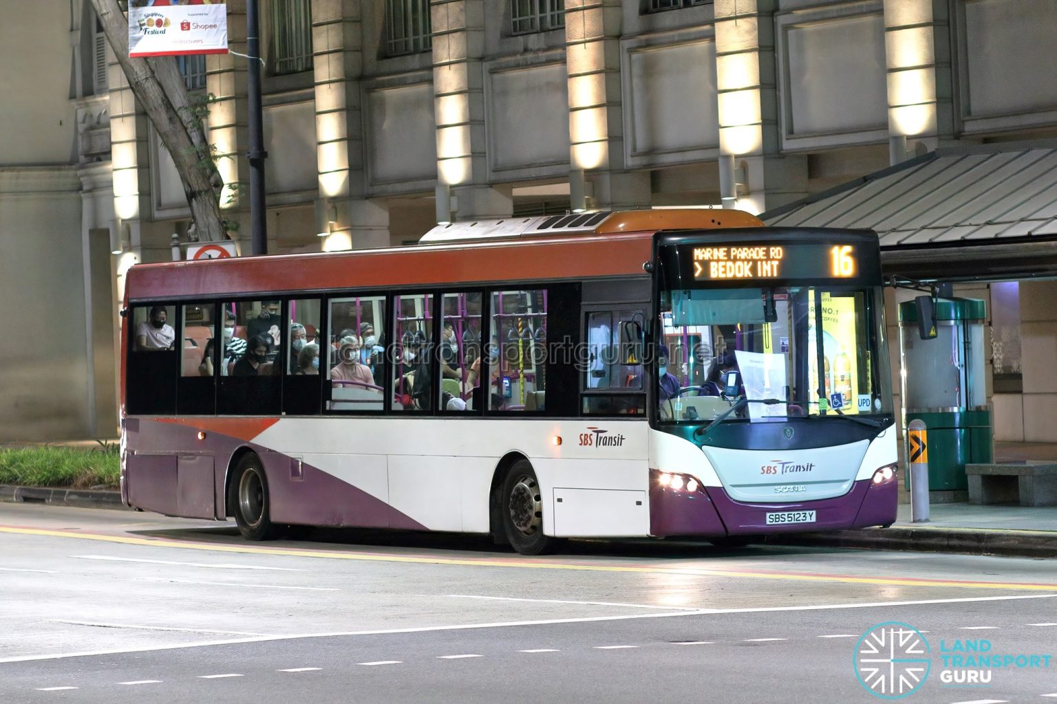 Bus 16: SBS Transit Scania K230UB Euro V (SBS5123Y) | Land Transport Guru