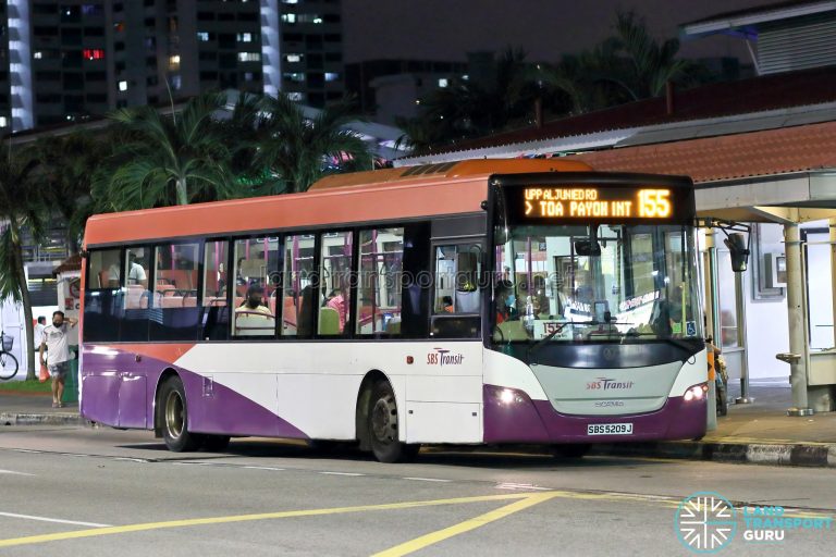 Bus 155: SBS Transit Scania K230UB (SBS5209J) | Land Transport Guru