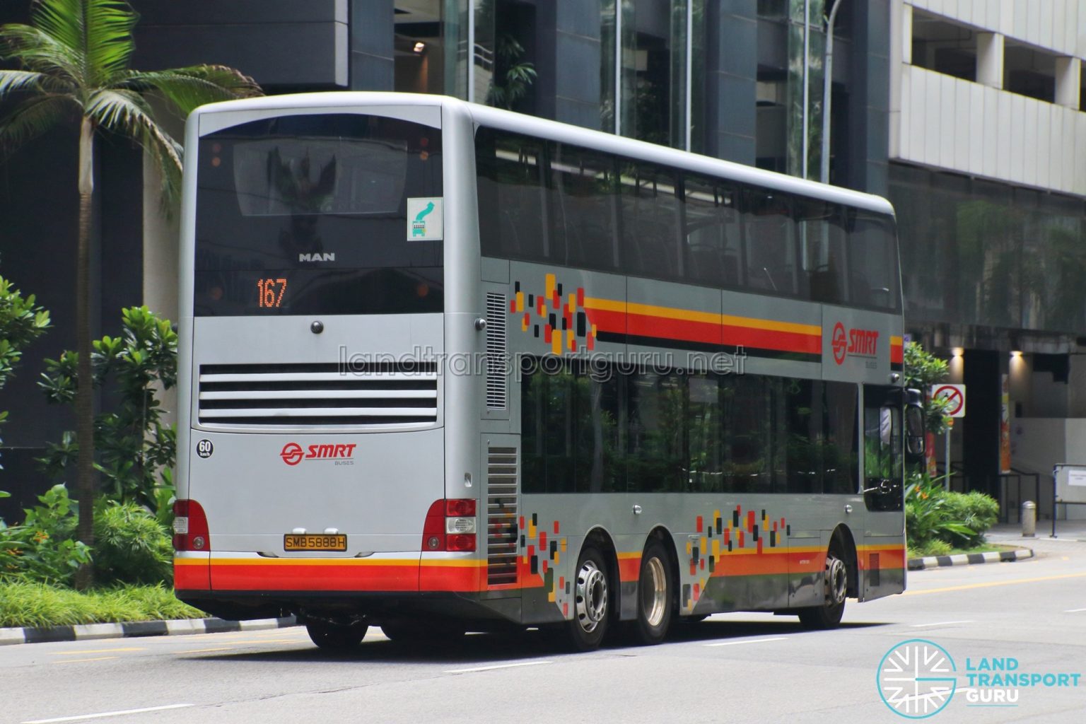 Bus 167 – SMRT Buses MAN A95 Demonstrator (SMB5888H) (Rear) | Land ...