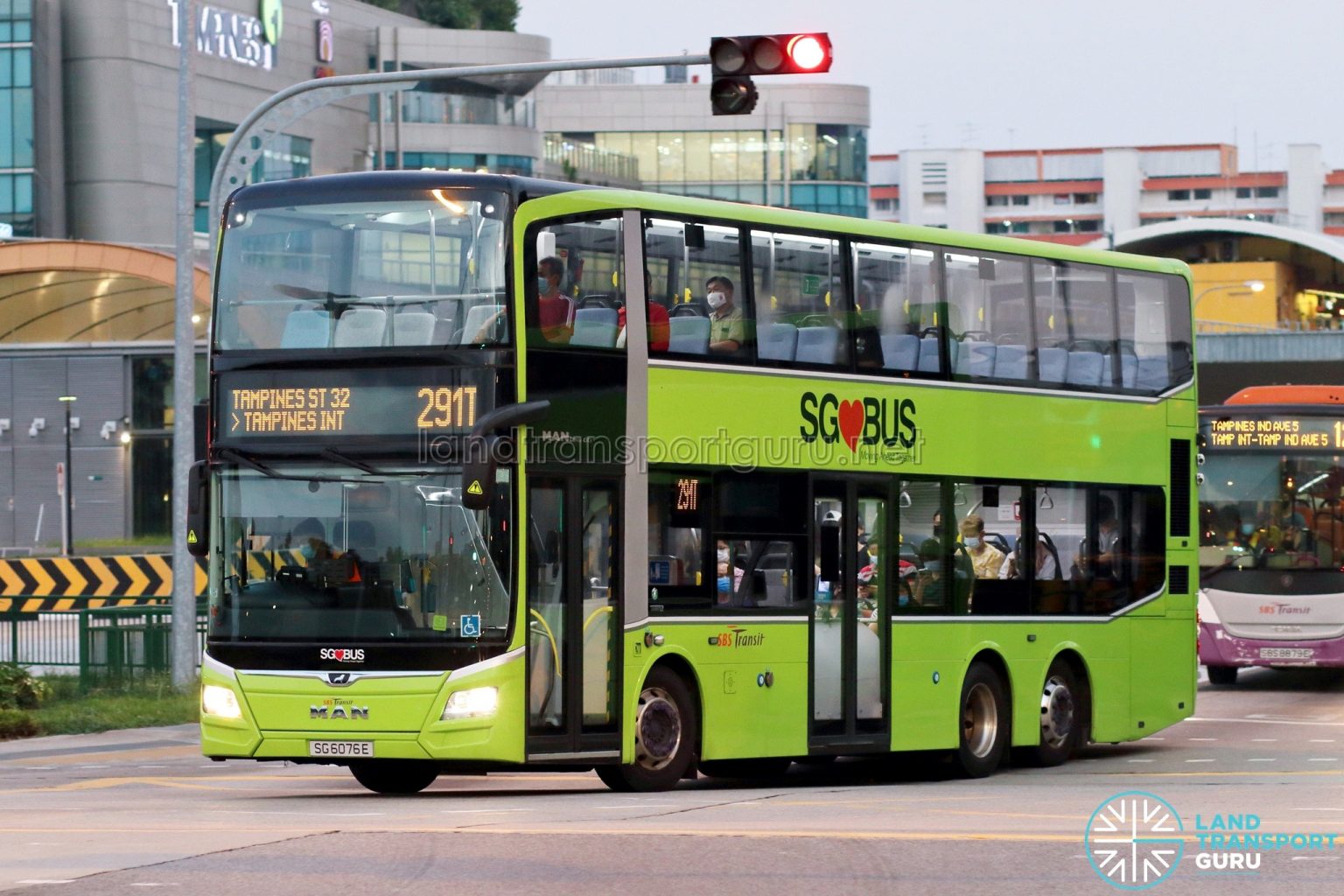 Bus 291T: SBS Transit MAN Lion’s City DD A95 (SG6076T) | Land Transport ...