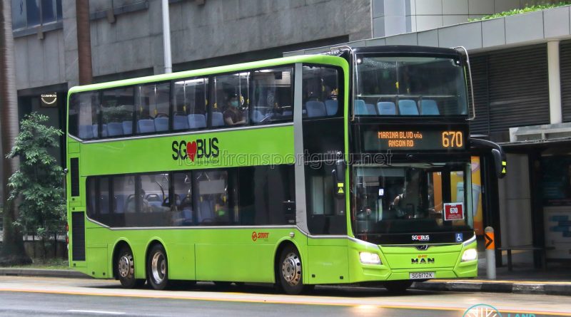 SMRT City Direct Bus Service 670 | Land Transport Guru