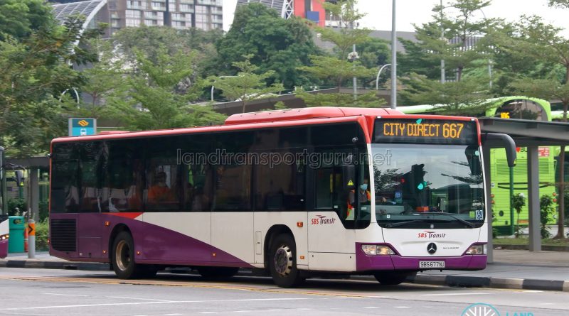 SBS Transit City Direct Bus Service 667 | Land Transport Guru