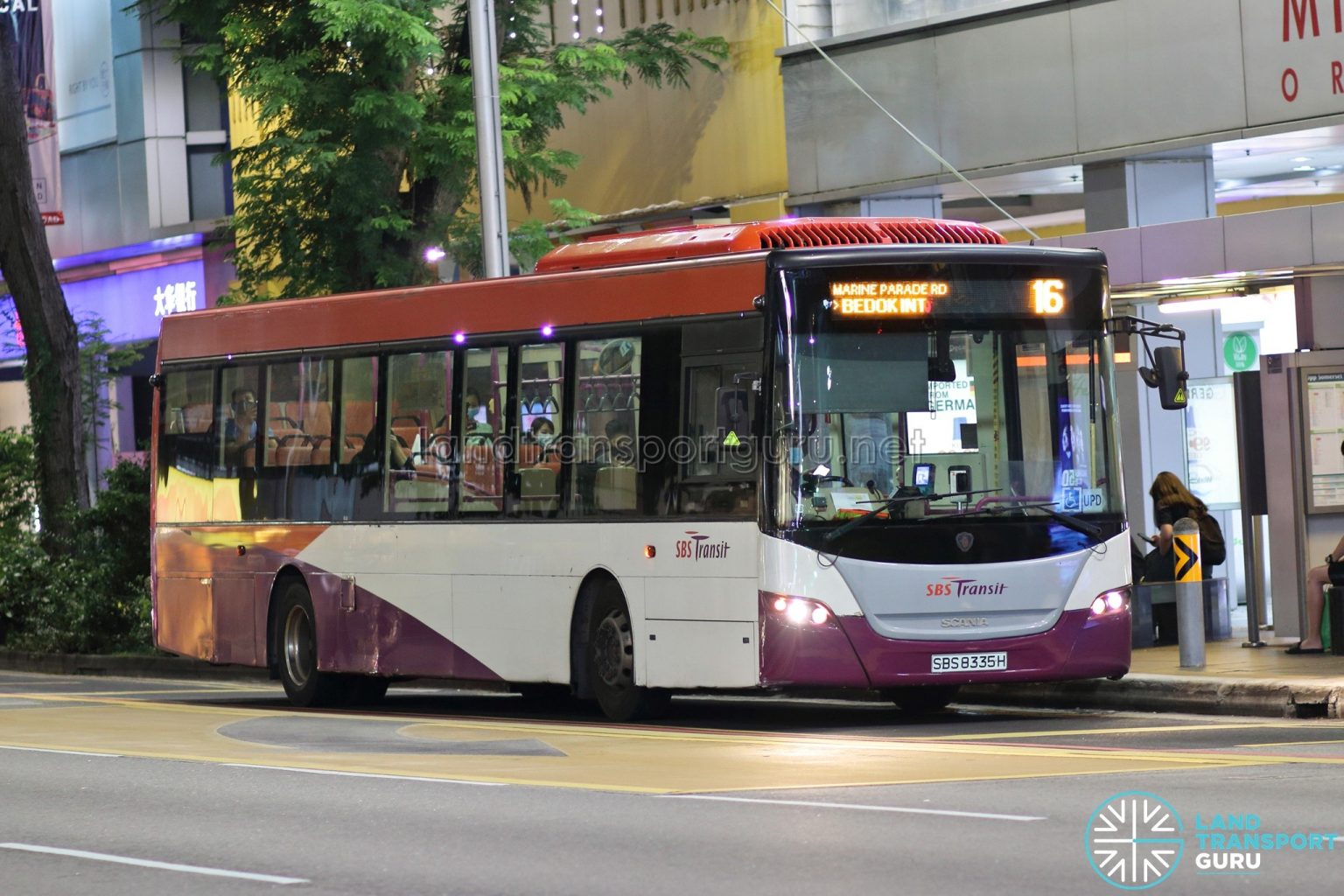 Bus 16: SBS Transit Scania K230UB (SBS8335H) | Land Transport Guru