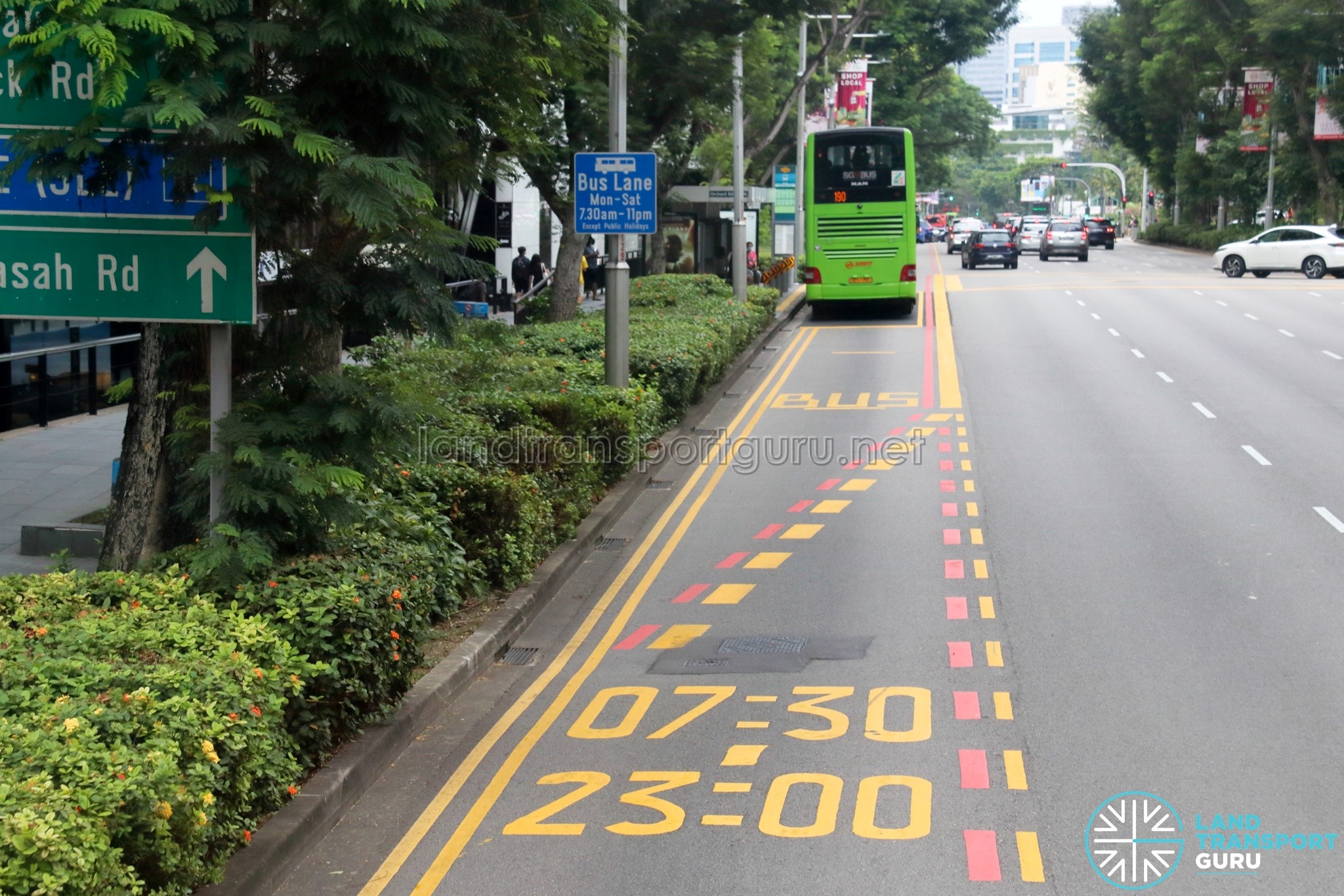 Full day Bus Lane Orchard Rd Land Transport Guru