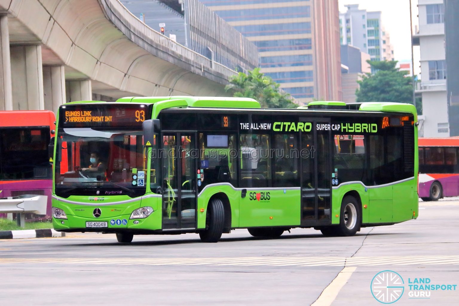 Bus 93 – SBS Transit Mercedes-Benz Citaro hybrid (SG4004B) | Land ...