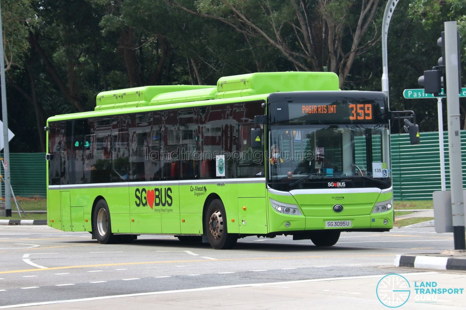 Bus 359 Go Ahead Singapore Yutong E12 SG3095U Land Transport Guru bus-359-go-ahead-singapore-yutong-e12-sg3095u-land-transport-guru