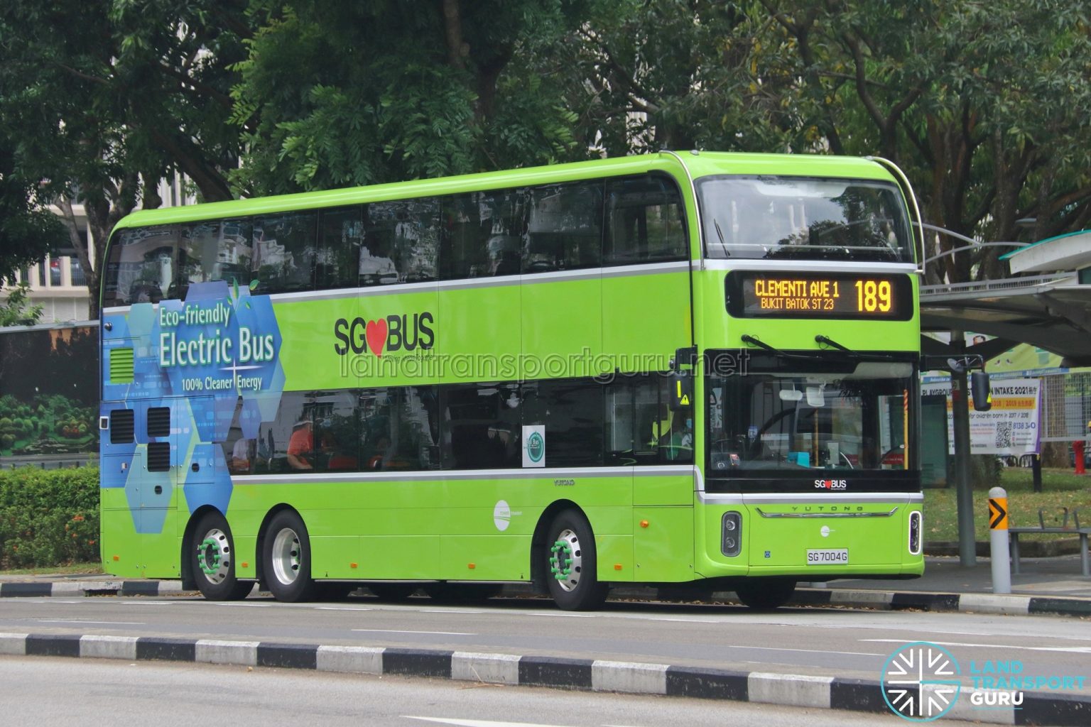 Bus 189 – Tower Transit Yutong E12DD (SG7004G) | Land Transport Guru