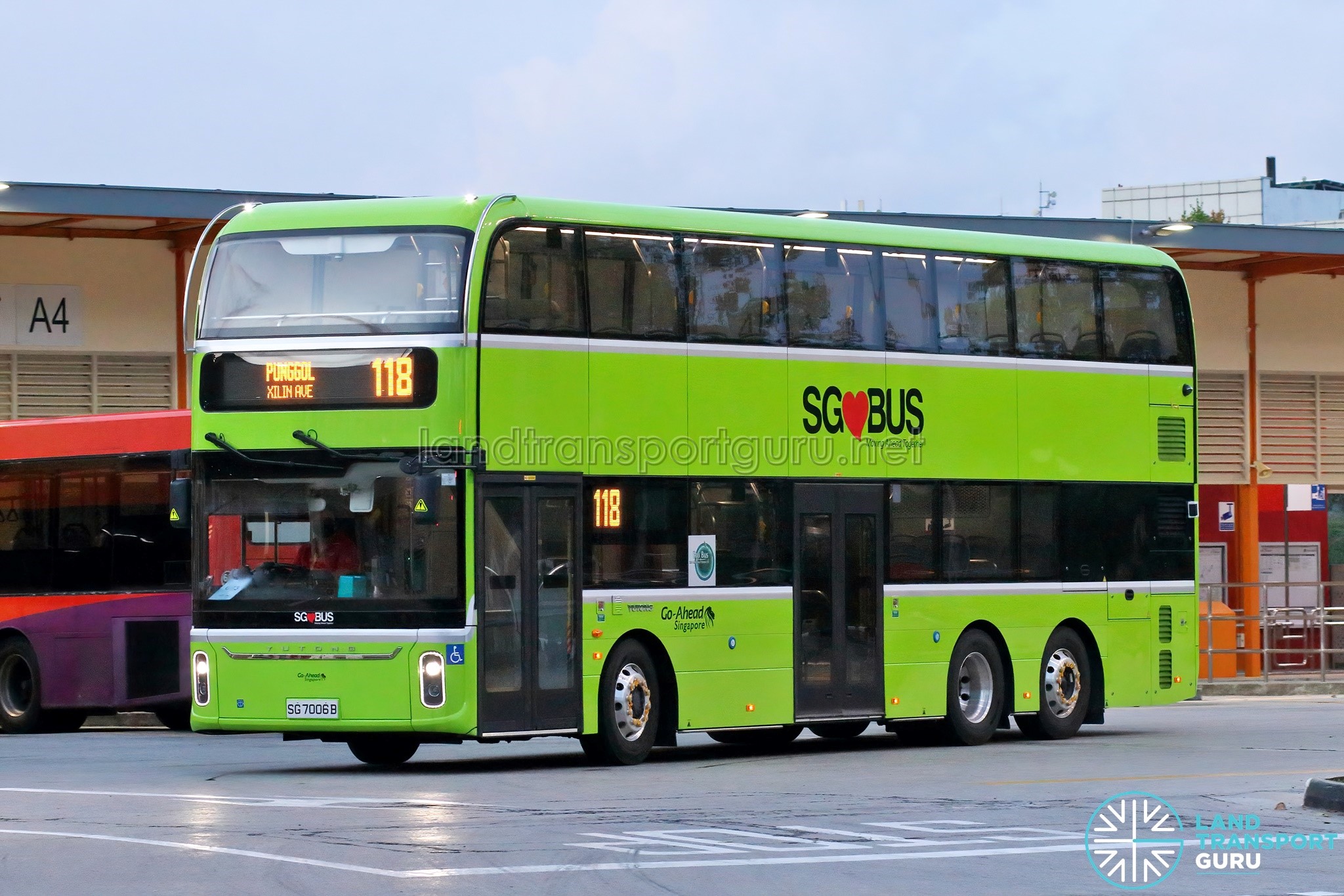 Bus 118 Go Ahead Singapore Yutong E12DD SG7006B Land Transport Guru Bus 118 Go Ahead Singapore Yutong E12DD SG7006B Land Transport Guru