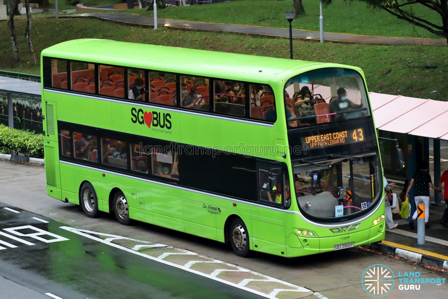 Bus 43 Go Ahead Singapore Volvo B9TL Wright SBS3968P Land Bus 43 Go Ahead Singapore Volvo B9TL Wright SBS3968P Land