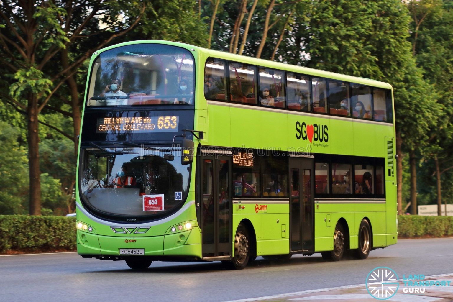City Direct 653 – SMRT Buses Volvo B9TL Wright (SG5452J) | Land ...