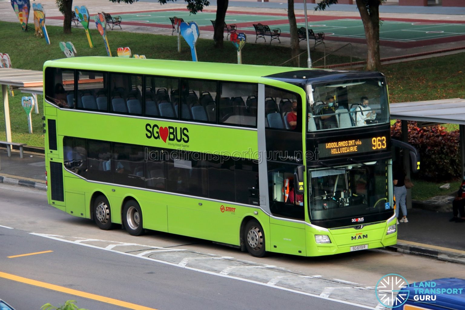 Bus 963 – SMRT Buses MAN A95 Euro 6 (SG6119R) | Land Transport Guru