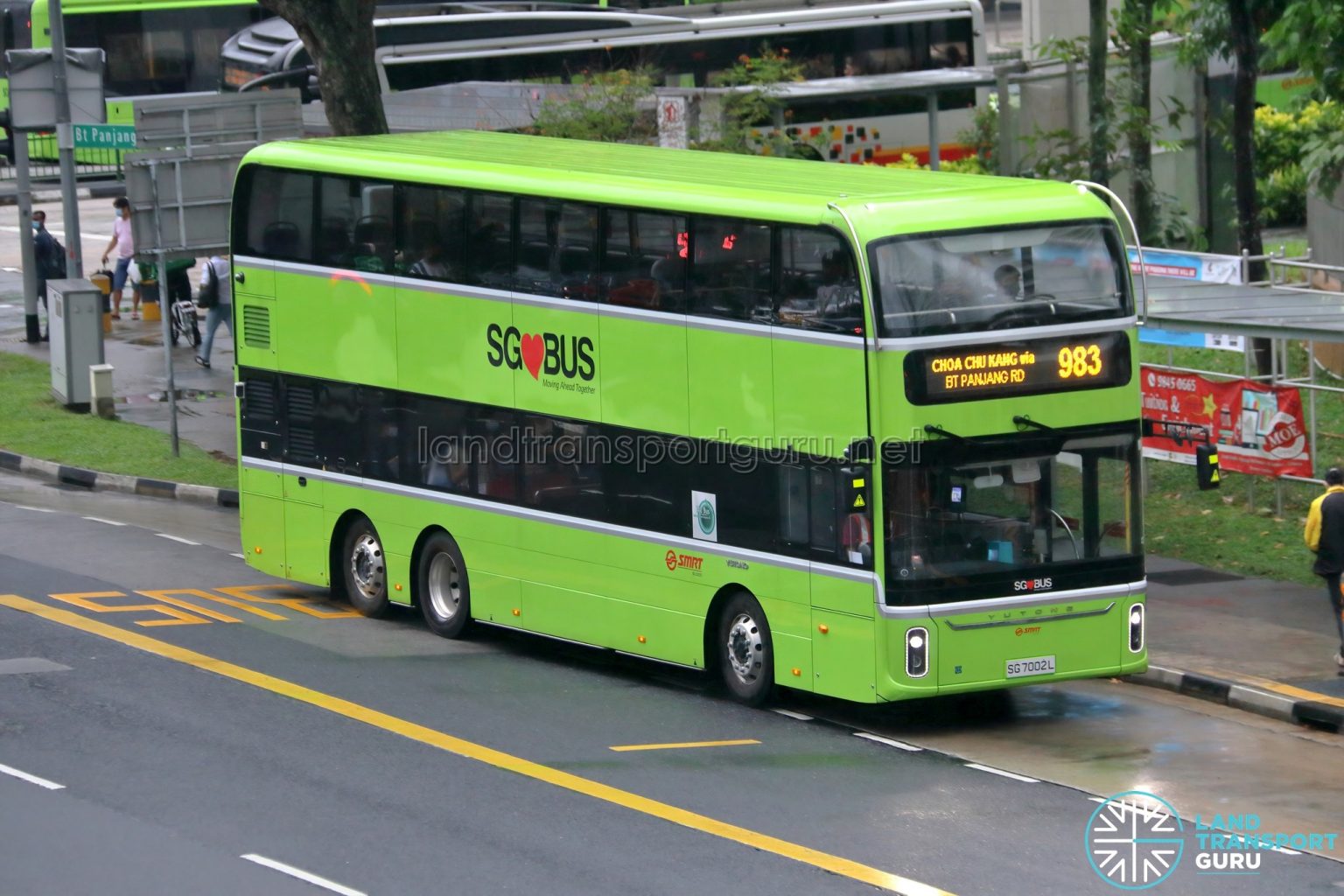 Bus 983 – SMRT Buses Yutong E12DD (SG7002L) | Land Transport Guru