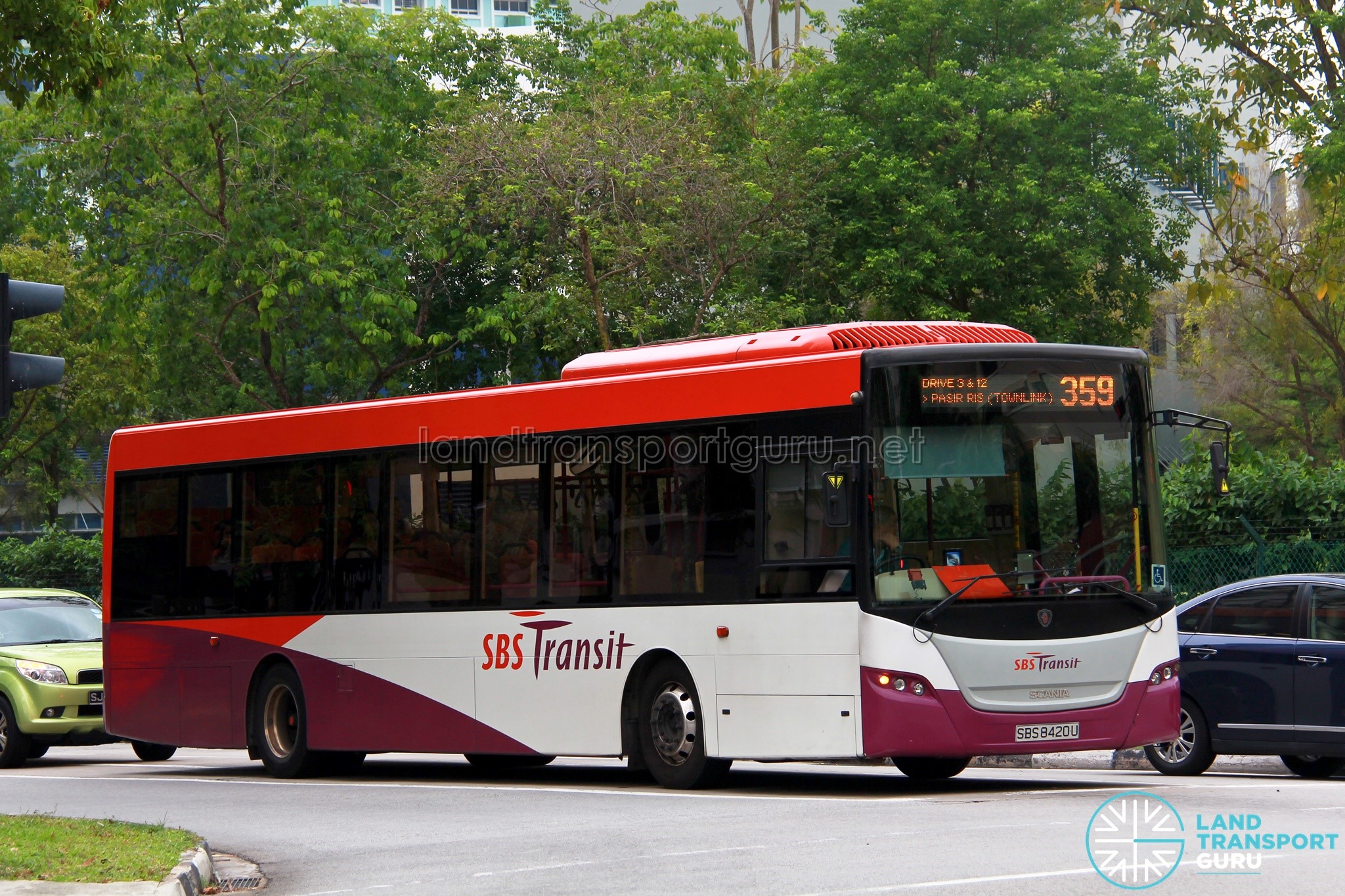 Bus 359 SBS Transit Scania K230UB Euro IV SBS8420U Land Transport Bus 359 SBS Transit Scania K230UB Euro IV SBS8420U Land Transport
