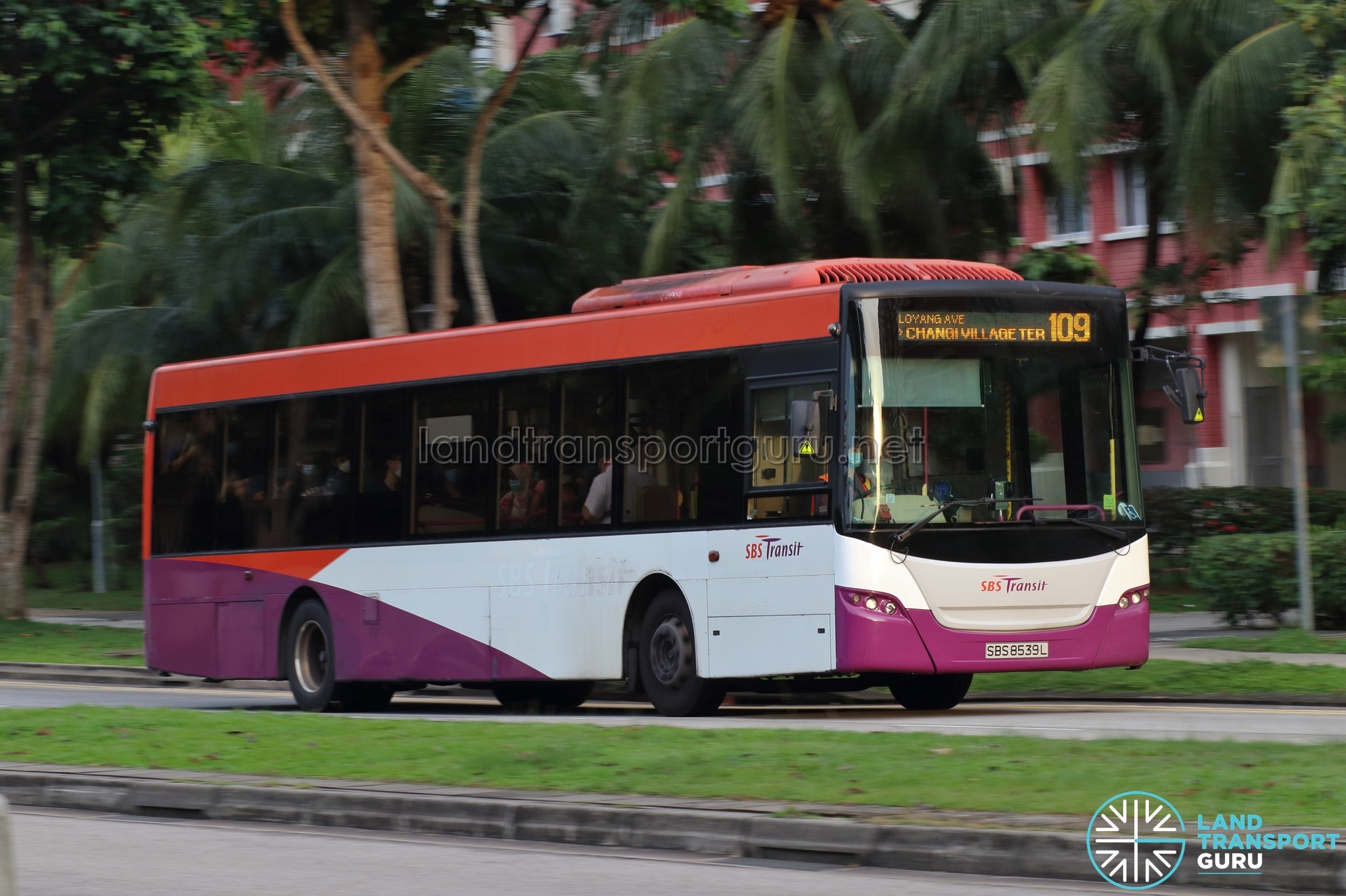 Bus 109 SBS Transit Scania K230UB Euro IV SBS8539L Land Transport Bus 109 SBS Transit Scania K230UB Euro IV SBS8539L Land Transport