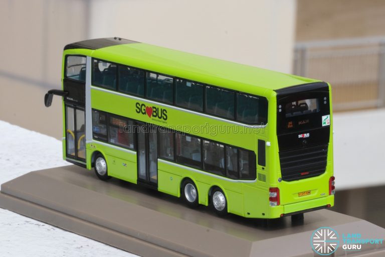 Knackstop MAN A95 (Euro 6) bus model – Rear nearside | Land Transport Guru