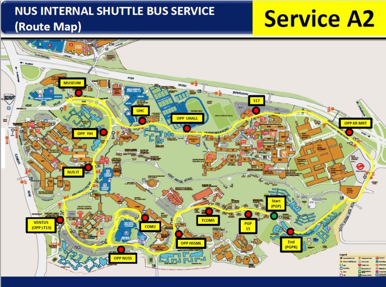 NUS ISB A2 – Route Map | Land Transport Guru