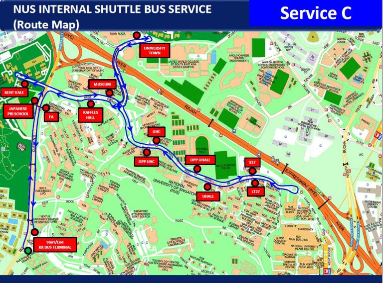 NUS ISB C – Route Map | Land Transport Guru